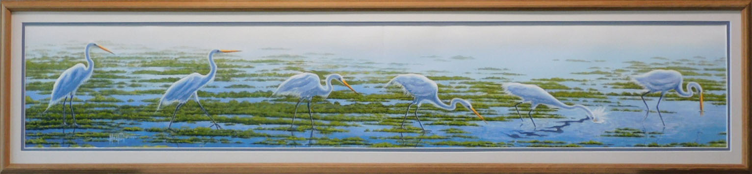 Egret Lunch - Dutch Mostert
